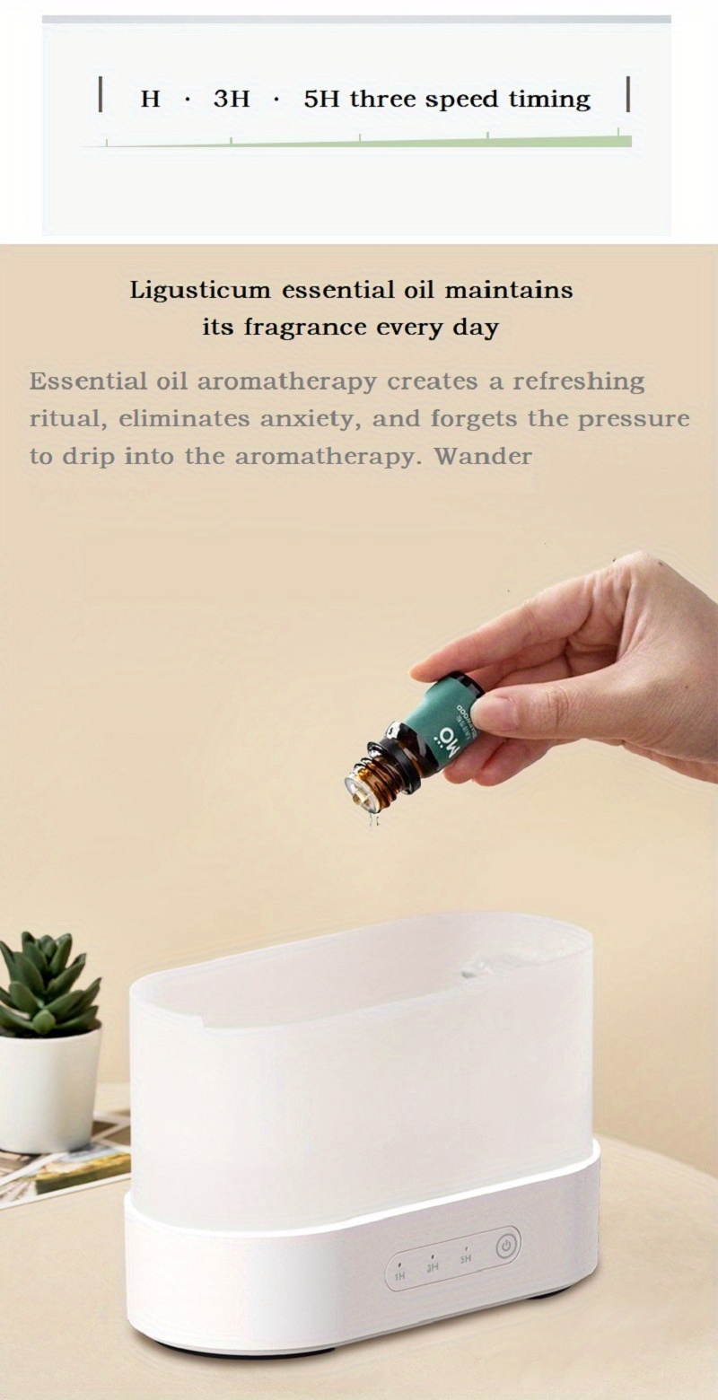 Simulation Flame Ultrasonic Humidifier Aromatherapy Diffuser - Temu