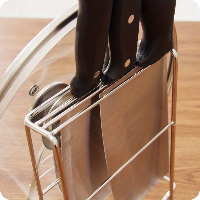 Pot Lid Holder Cutting Board Holder Lid Organizer Pot Lid - Temu