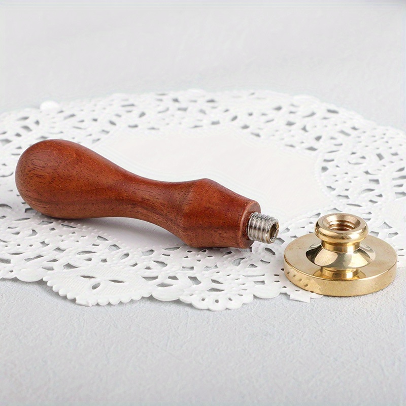 Wax Seal Stamp Vintage Wax Sealing Stamps Retro Wood Handle - Temu