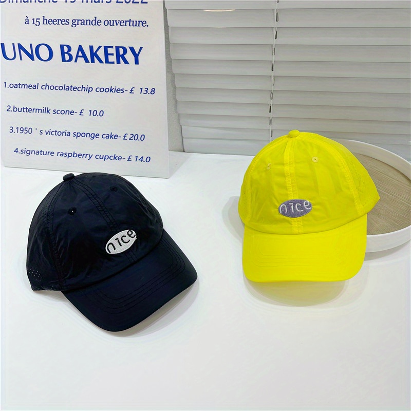 alphabet embroidery children's baseball cap simple casual - Temu New ...