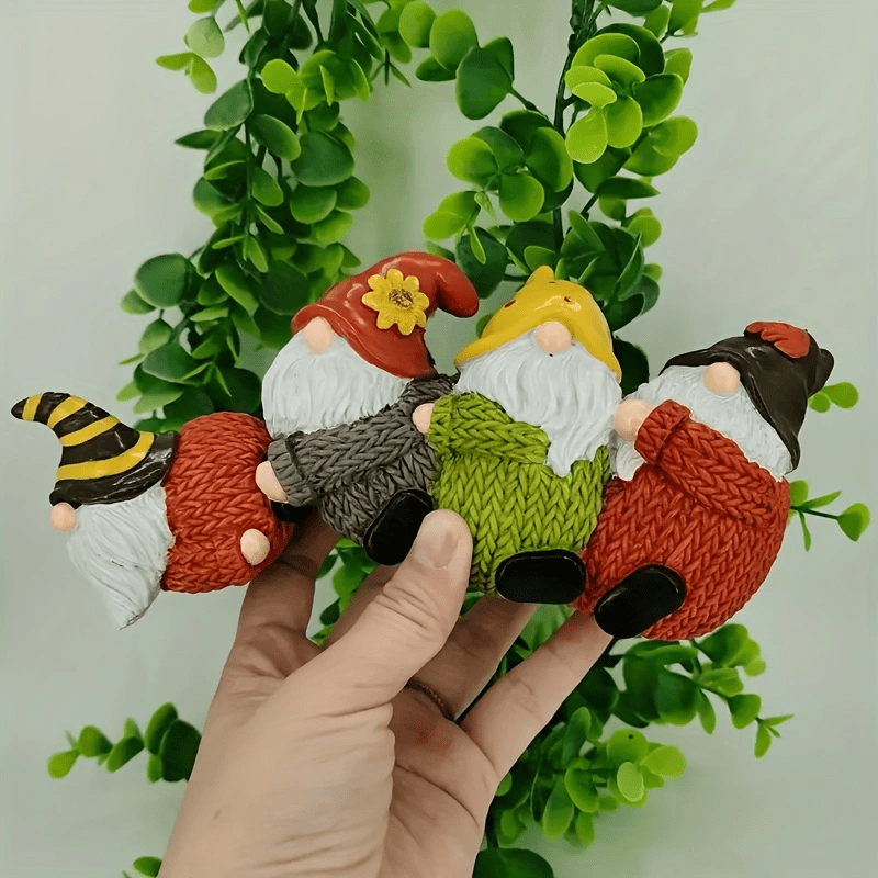 White Bear Gnome Garden Statue Resin Ornament Decoration - Temu