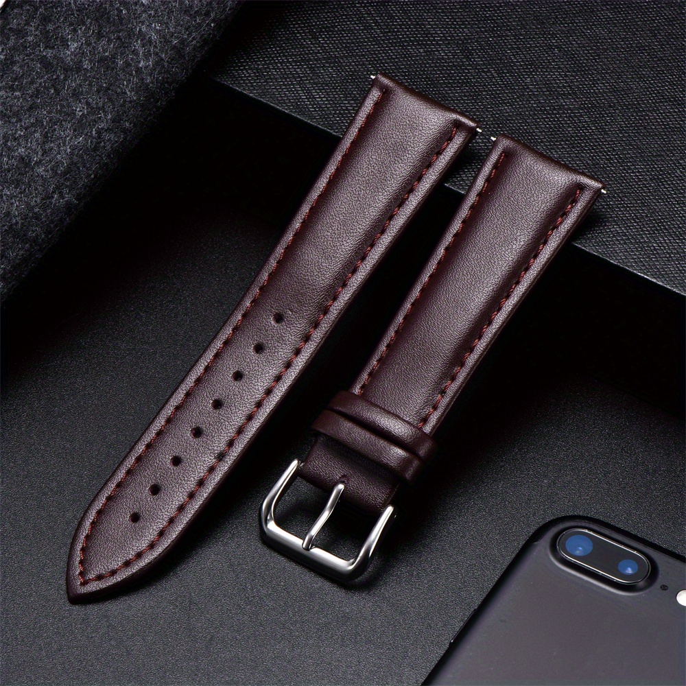 Business Pu Leather Strap Simple Comfortable Unisex Watch - Temu United