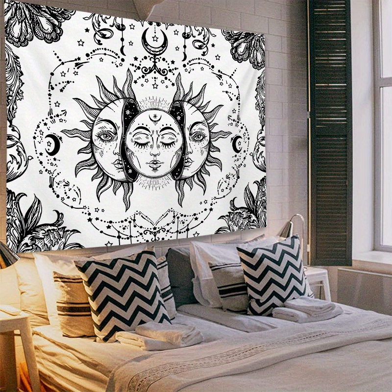 Three Patterned Home Tapestry Wall Decoration - Temu Canada