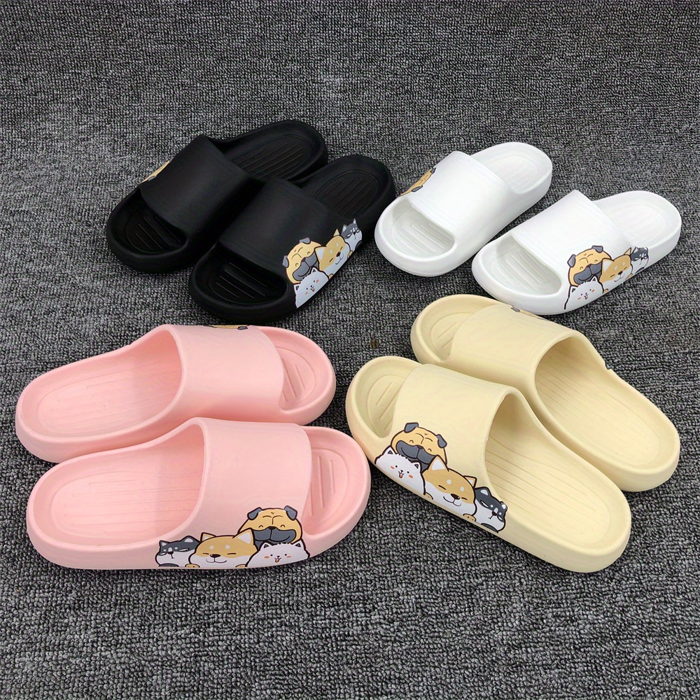 Boys Cute Cartoon Open Toe Slip Platform Slides Lightweight - Temu