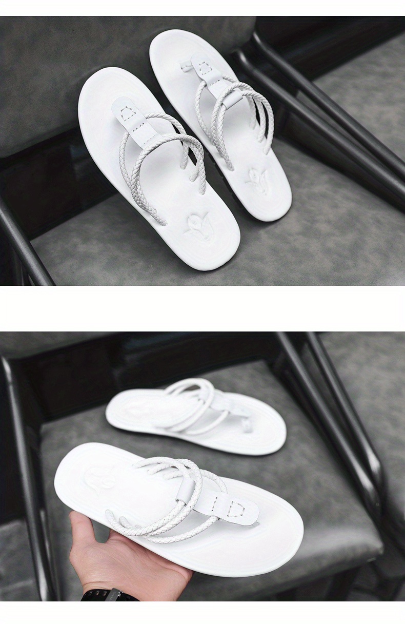 Mens Trendy Stylish Strip Slip On Flip Flops Unisex Casual Outdoor ...