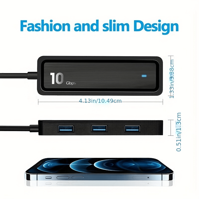 4 Ports Usb 3.1 10gbps Hub Docking Station Multi function - Temu Norway