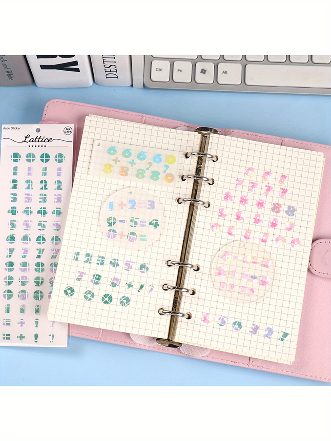 Pink Gradient Cartoon Series Stickers Packs Motorcycle - Temu Australia