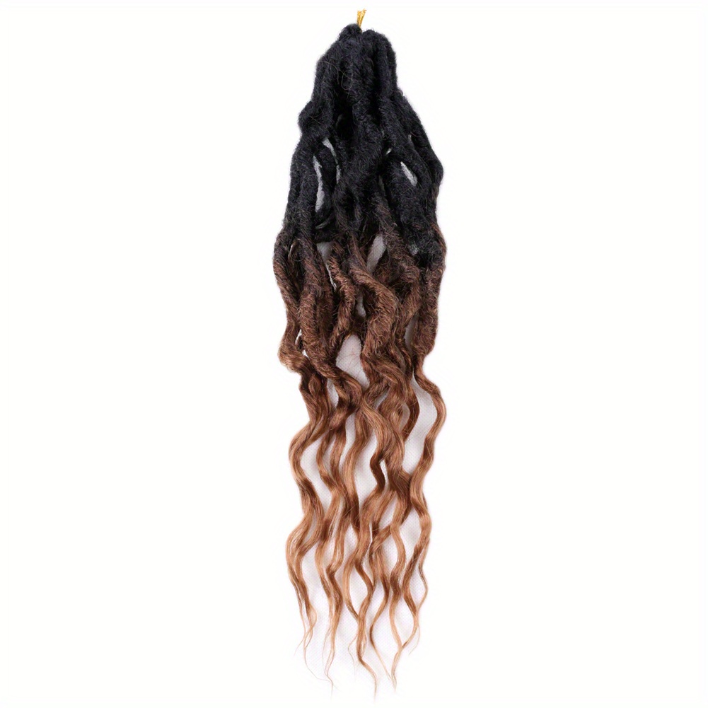 black ombre brown goddess crochet hair extensions curly - Temu Canada