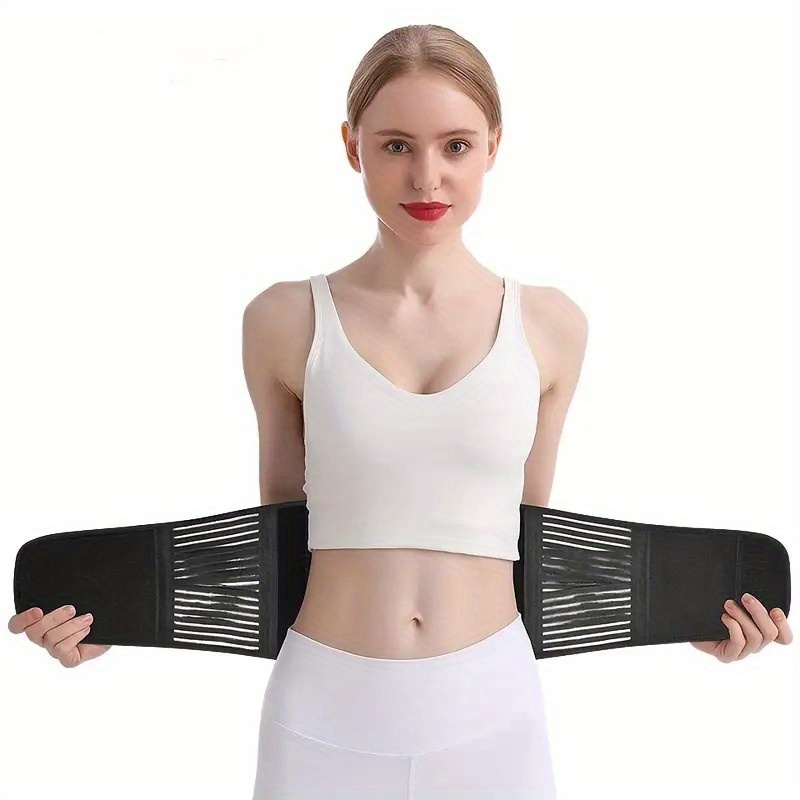 1pc Sports Back Support Belt Breathable Adjustable Waist Belt Support ...