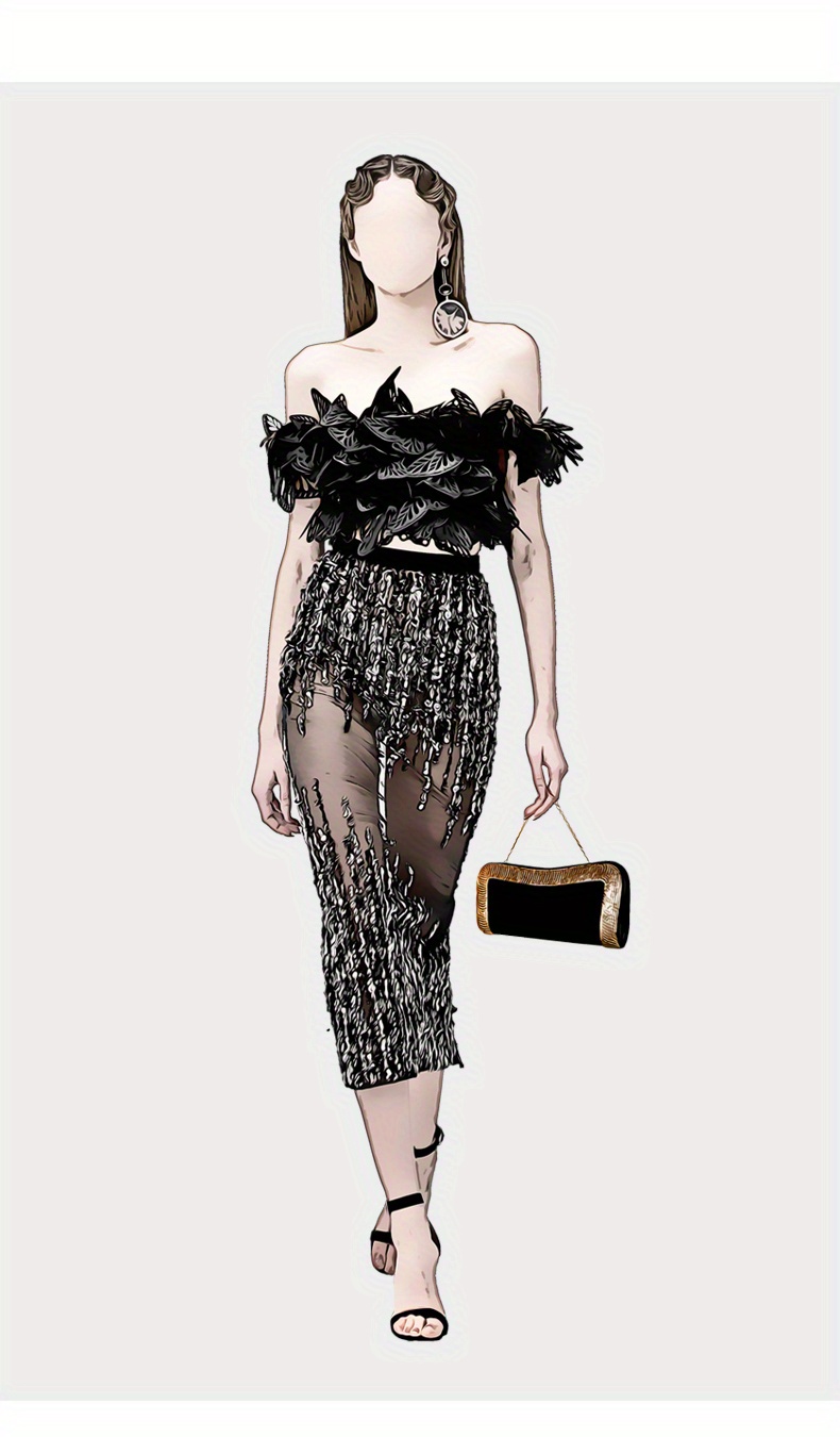 Rhinestone Decor Portable Clutch Bag Metal Chain Shiny - Temu New Zealand