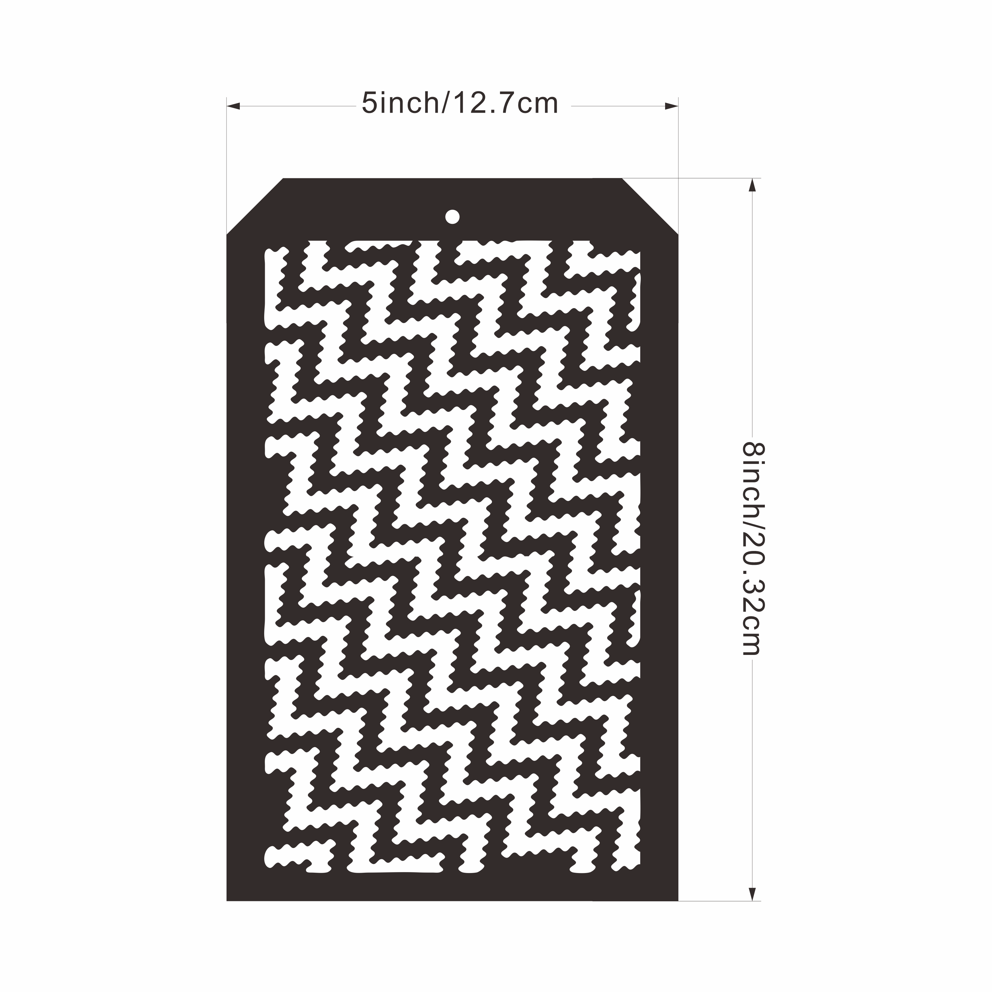 Wave Pattern Diy Layering Stencils Painting - Temu Australia