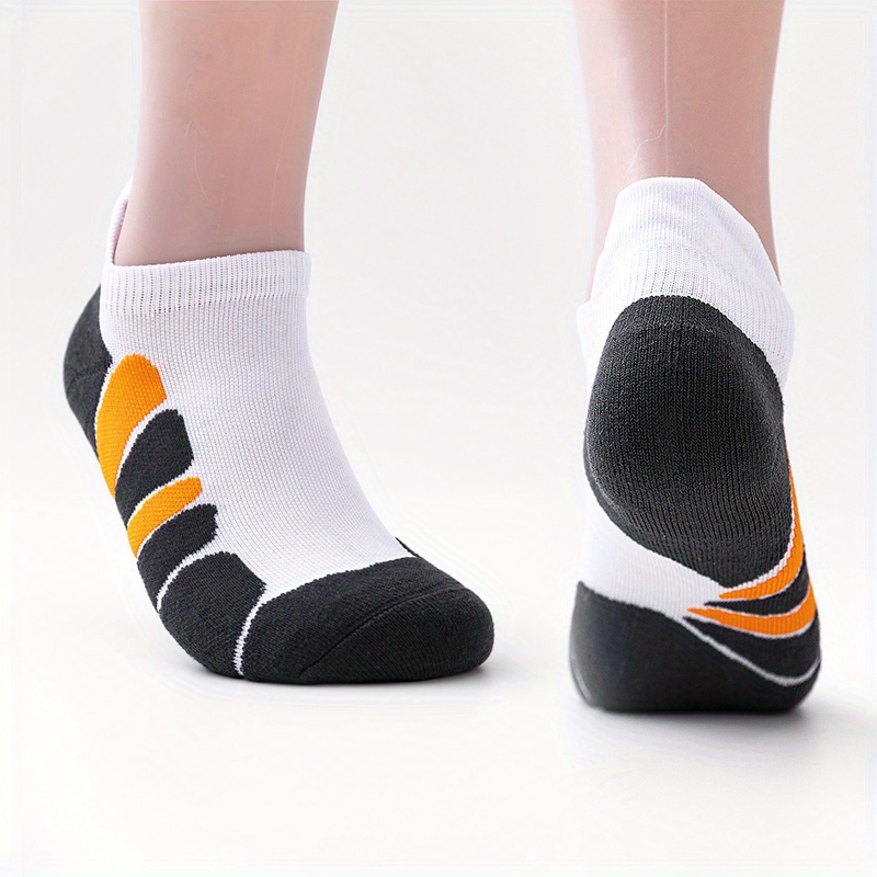 1pair Men's Fashion Athletic Sports Socks Running Basketball Training ...