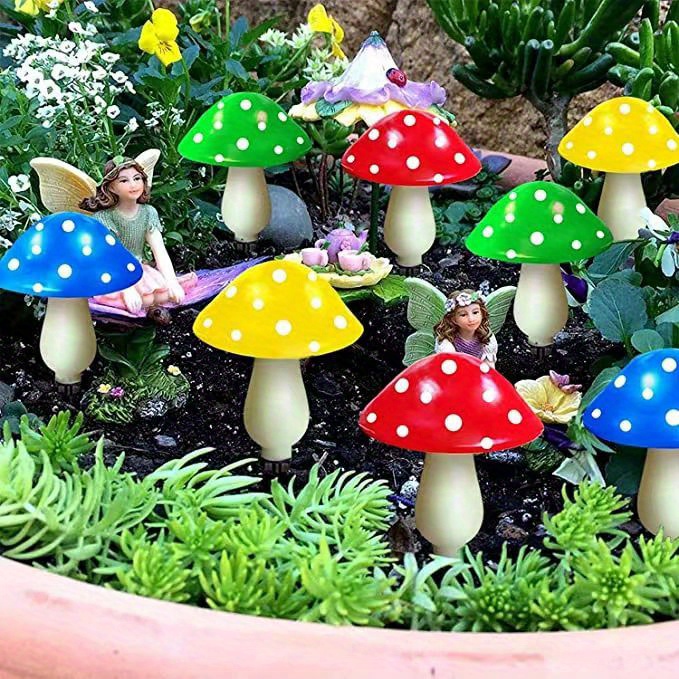 Solar Panel Mushroom Heads Solar Mushroom String Light - Temu