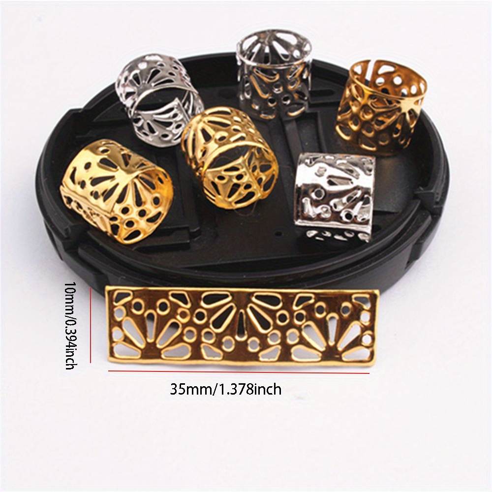 Adjustable Open Hole Hair Rings Hair Braids Dreadlock Beads - Temu ...