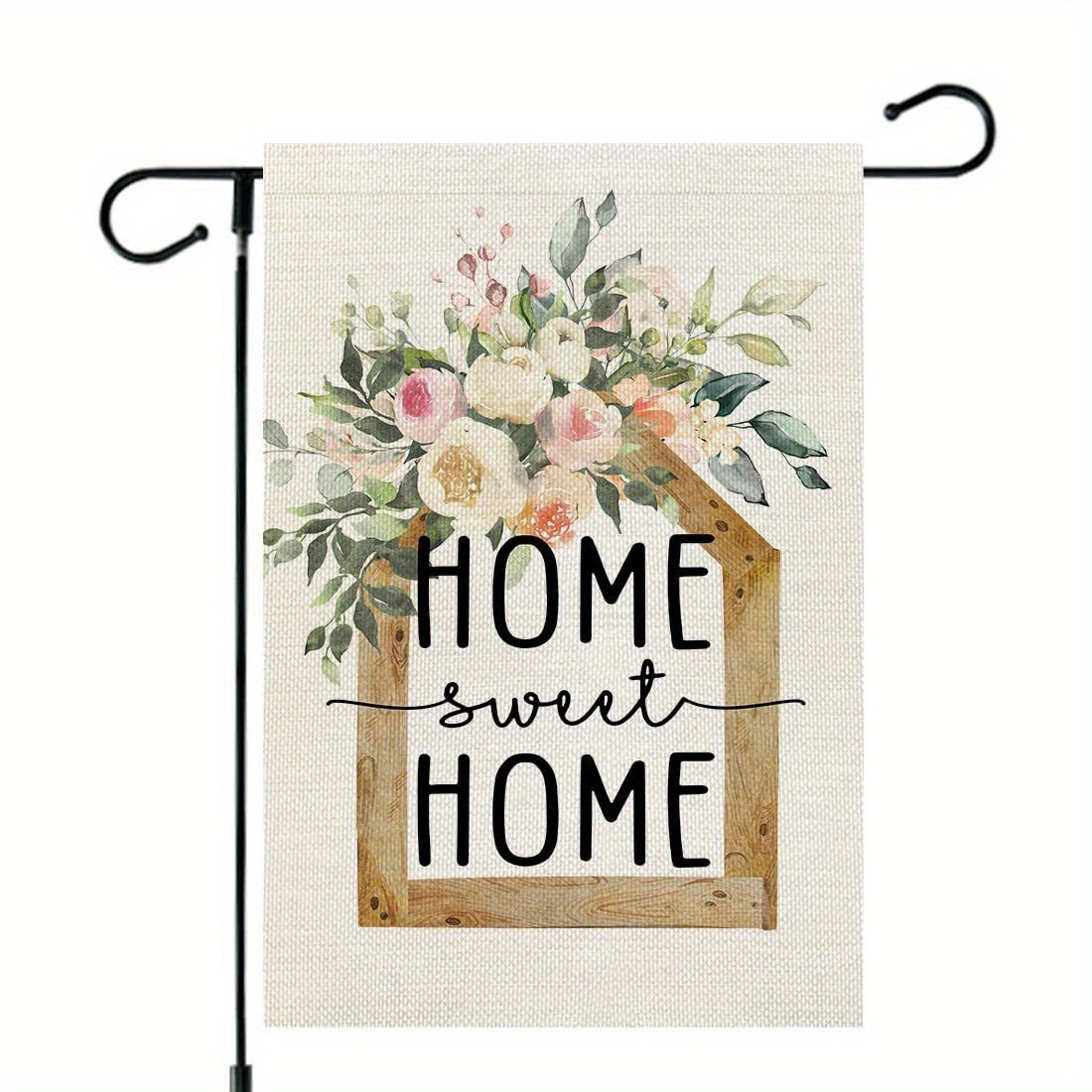 1pc Garden Flag Floral Home Sweet Home Decorative Holiday Farmhouse ...