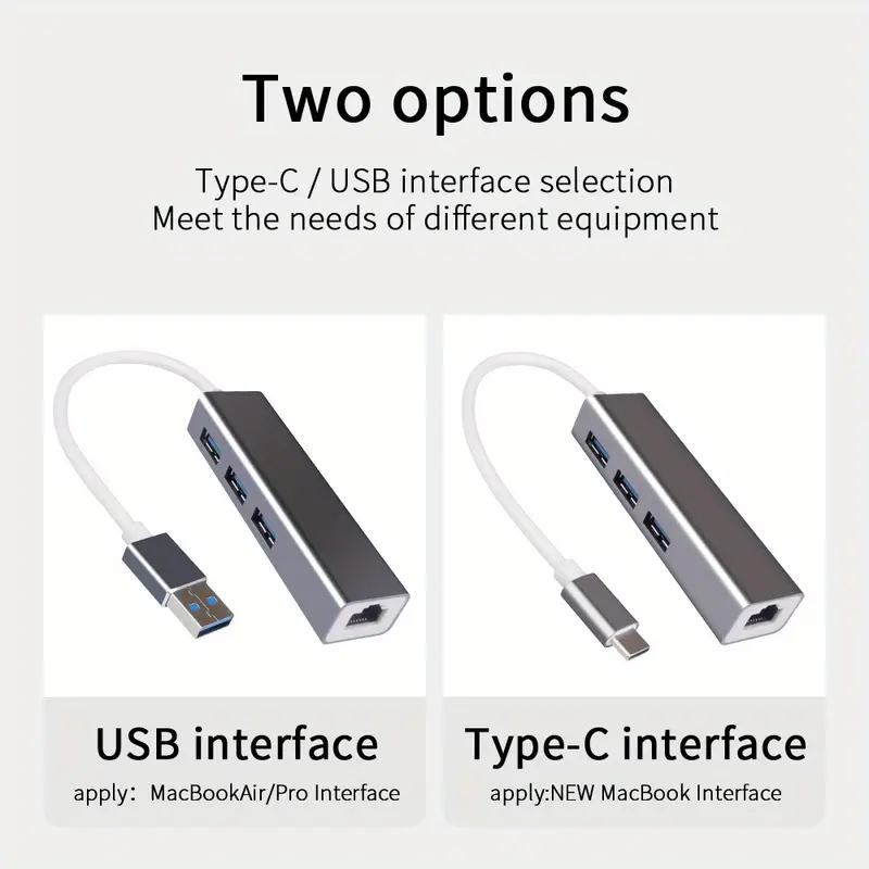인터넷 케이블 Rj45 포트 회전 Usb 31 유형 노트북데스크톱휴대 전화 등을 위한 3개의 Usb 포 Temu