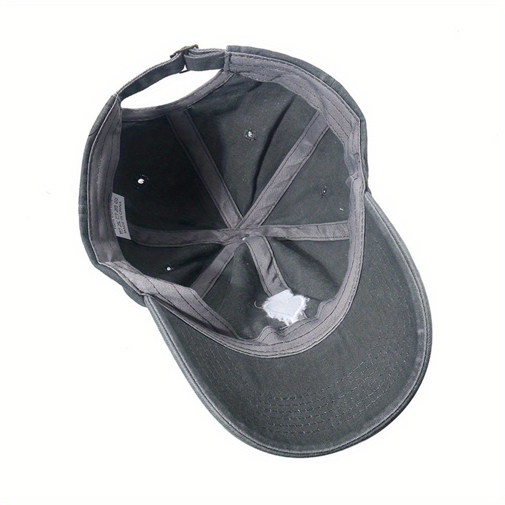 vintage washed love heart embroidery baseball cap new sunscreen curved ...