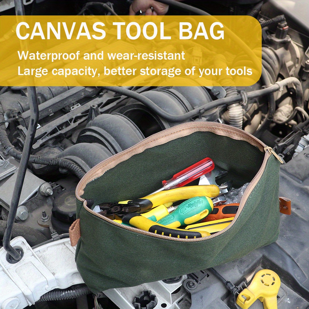 organize with wesslecos waterproof waxed canvas storage organizer tool ...