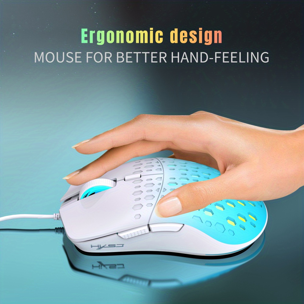 New Usb Heat Dissipation Hole Wired Mouse 3600dpi - Temu United Kingdom