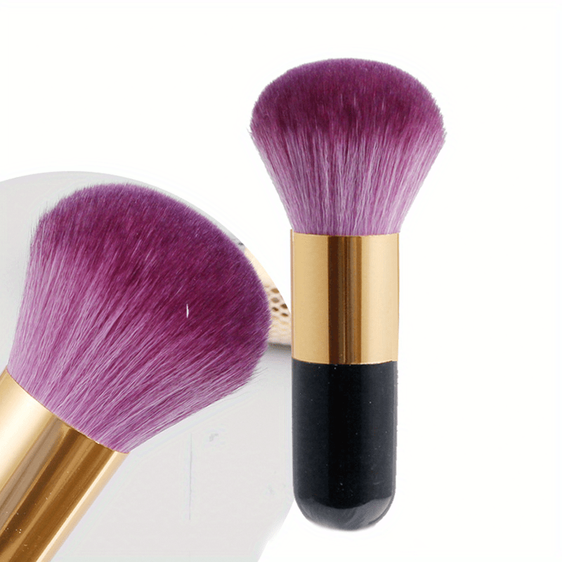 Powder Makeup Brush Fluffy Kabuki Brush Short Handle Single - Temu United