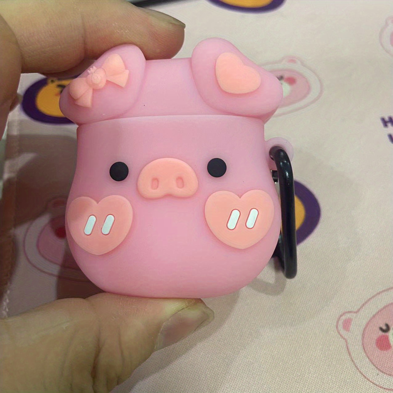 3d Cute Cartoon Pig Soft Silicone Protecting Cover - Temu