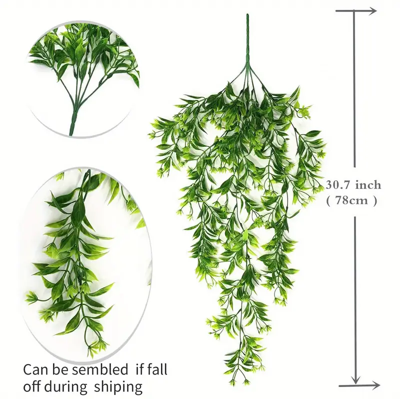 1pc Artificial Vine Plants Simulation Vine Fake Hanging Vine Plastic