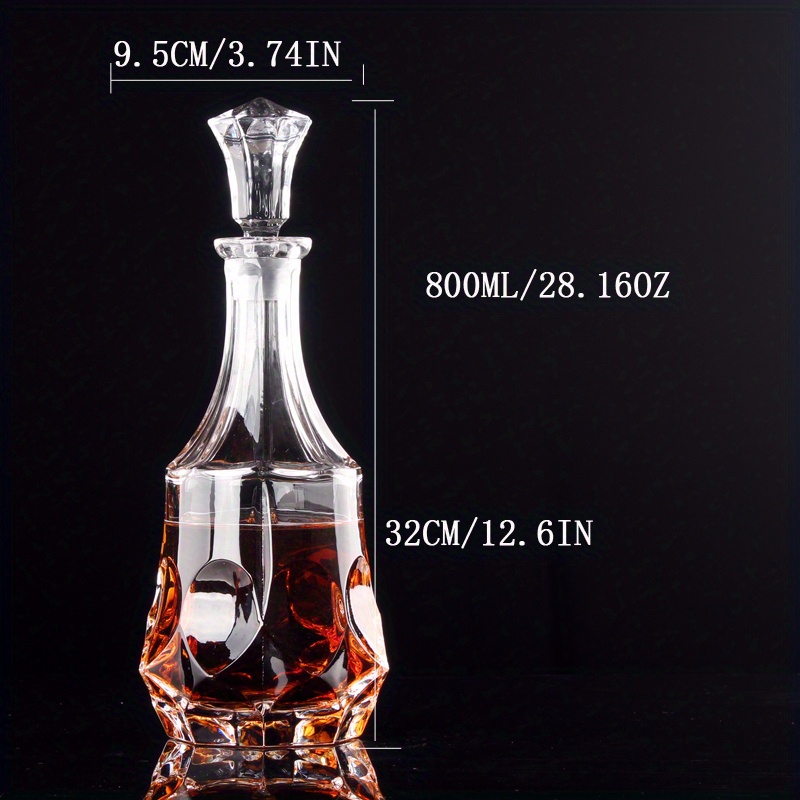 Scotch Whiskey Decanter Glass Stopper Perfect Bourbon Wine - Temu