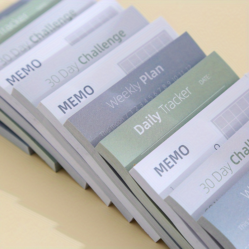 Sticky Notes Weekly Plans Daily Month Challenge Memo - Temu Norway