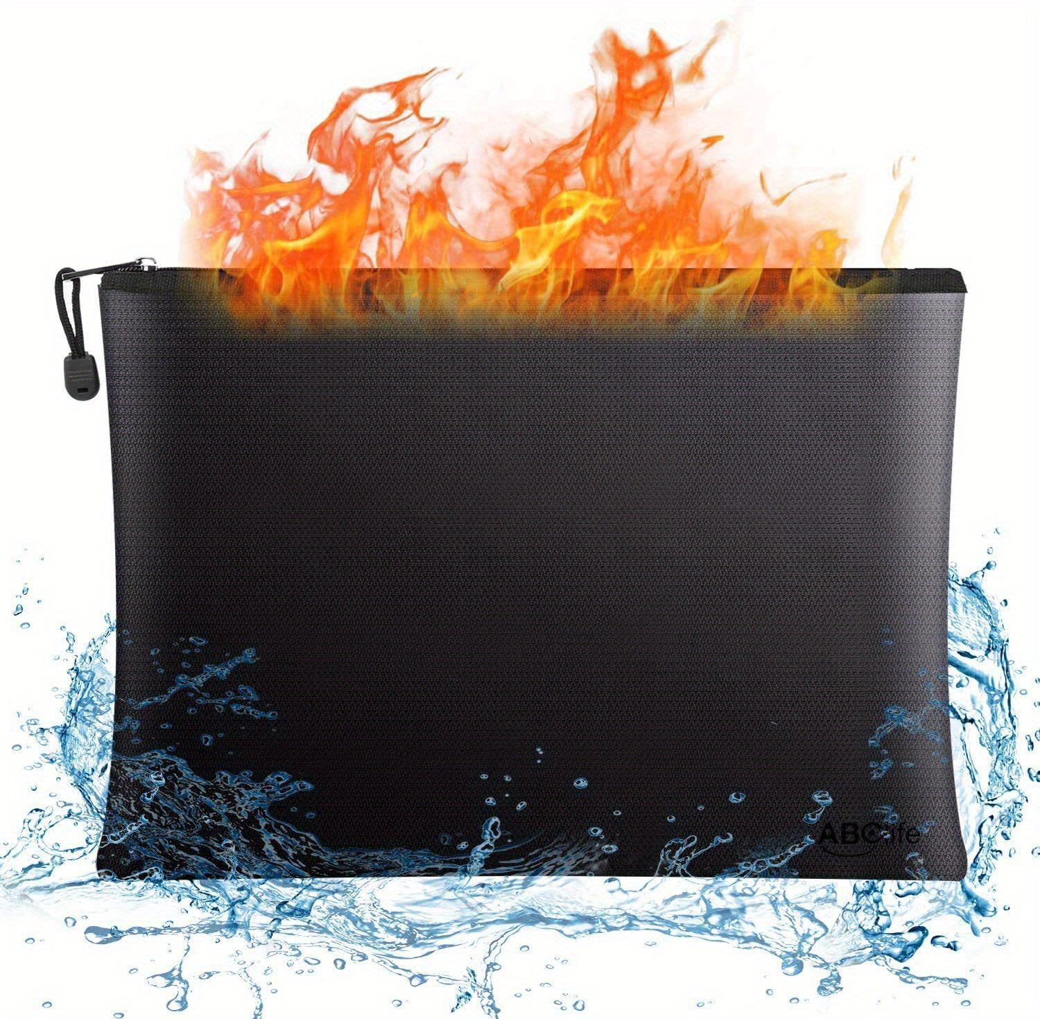 Fireproof And Waterproof Protective Money Bag, Office And Household Precious Metal Bills, Safe ...