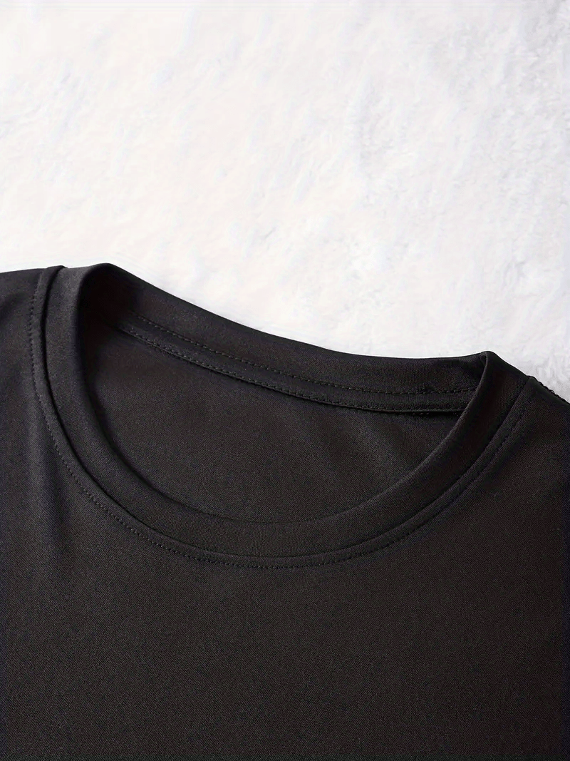 Solid Color Two piece Set Casual Graphic Print T shirt - Temu United ...