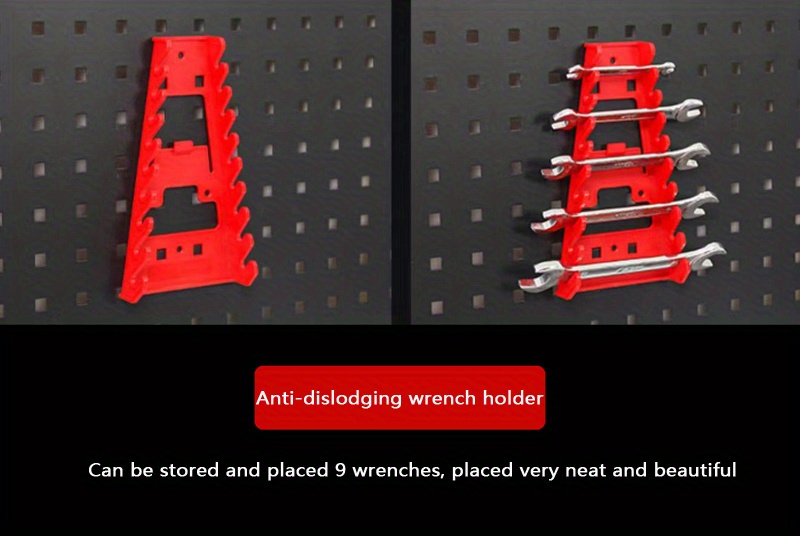Red Black Wrench Spanner Tool Organizer Plastic Hook Sorter - Temu