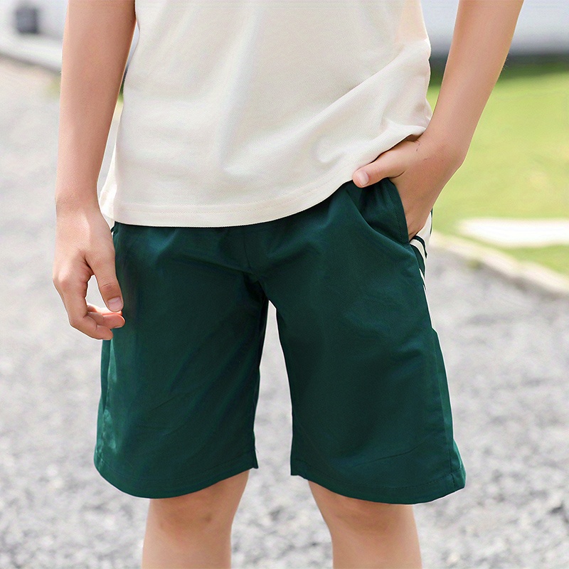 Boys Comfortable School Student Shorts Casual Slightly - Temu Australia