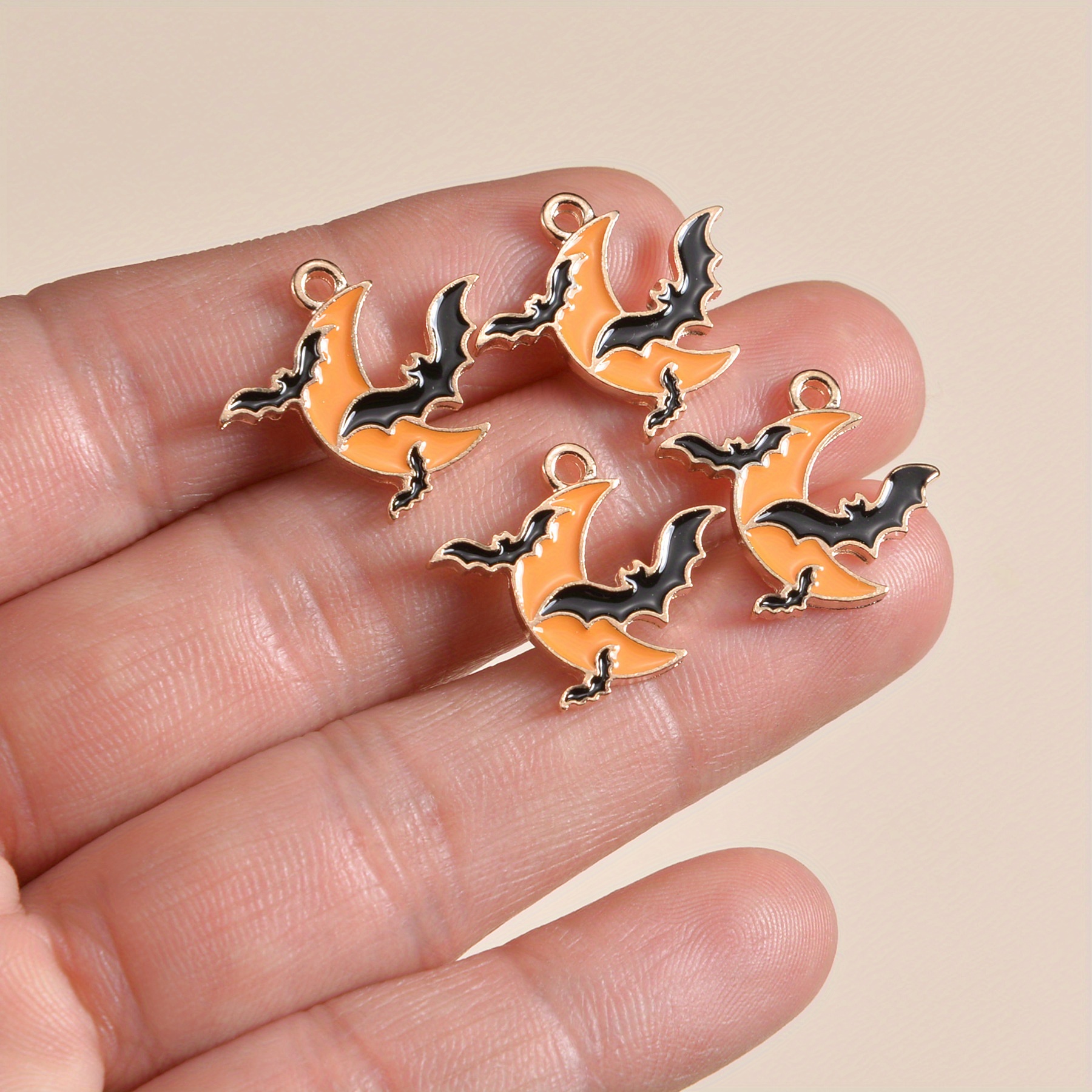 Crescent Bat Candle Design Alloy Pendant Halloween Style - Temu Australia