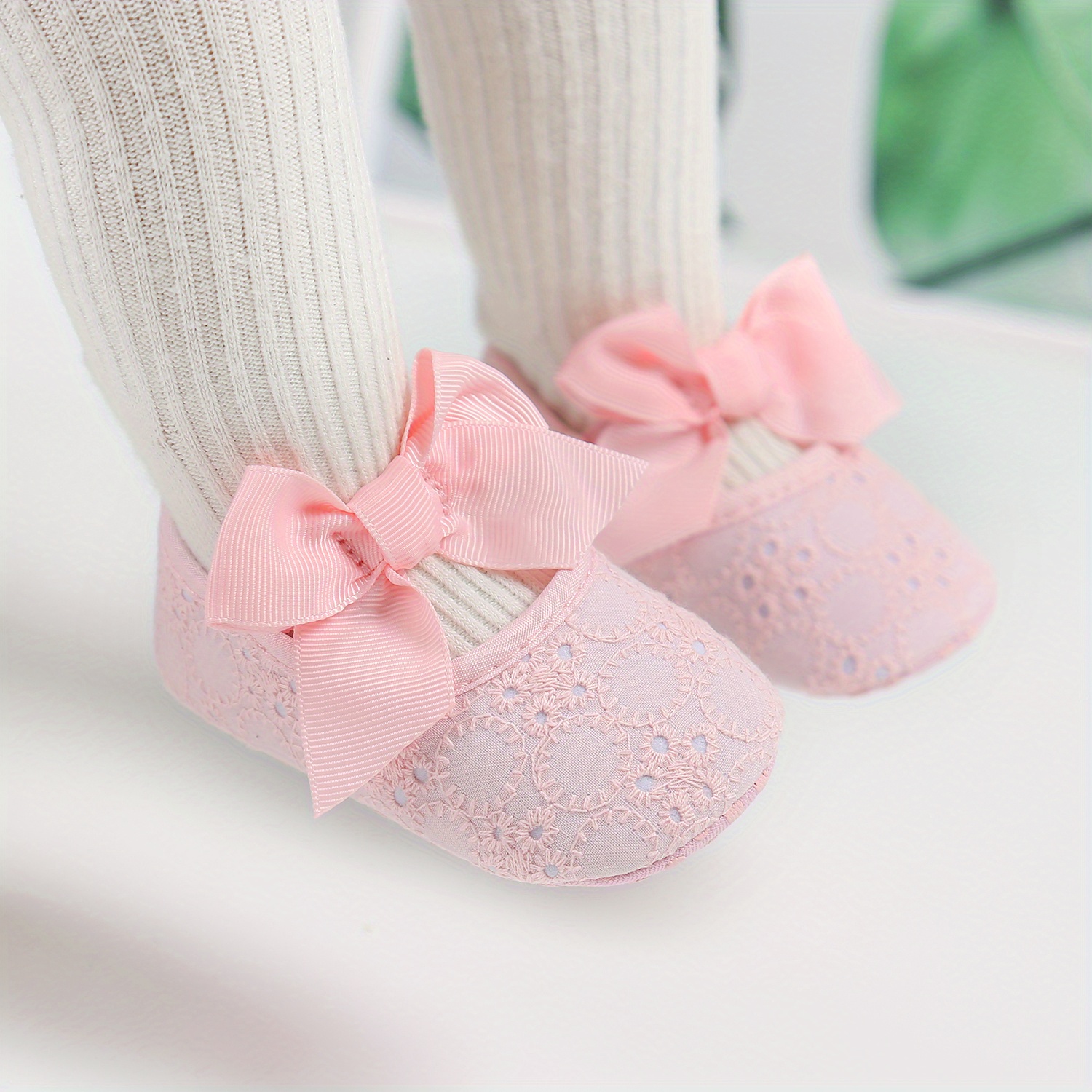 Cute Flower Bowknot Shoes Baby Girls Comfortable - Temu Netherlands