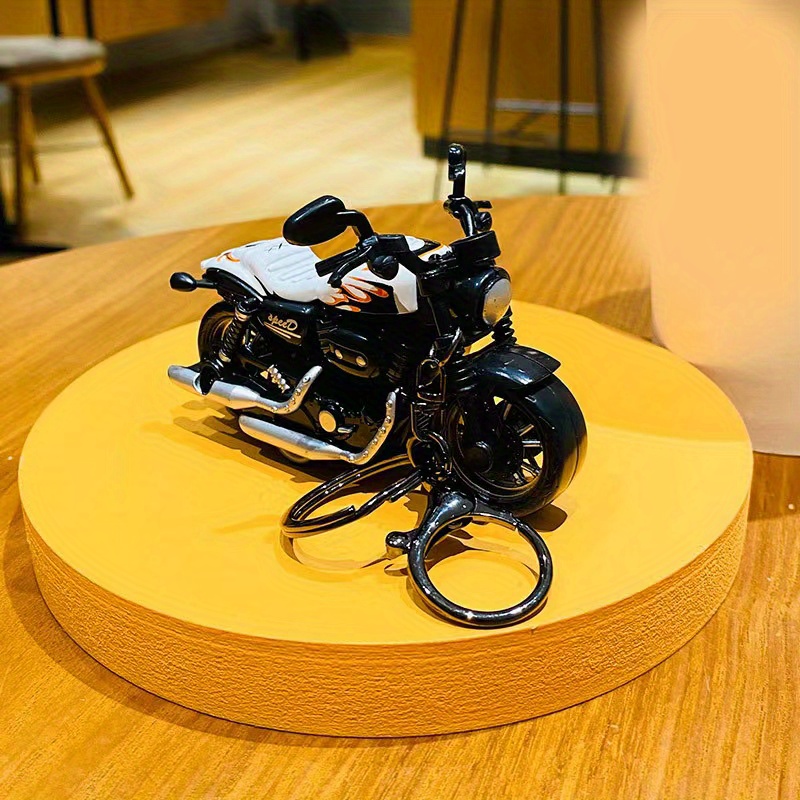 1pc Mini Motorcycle Vehicle Toy Keychain Alloy Keychain Motorcycle ...