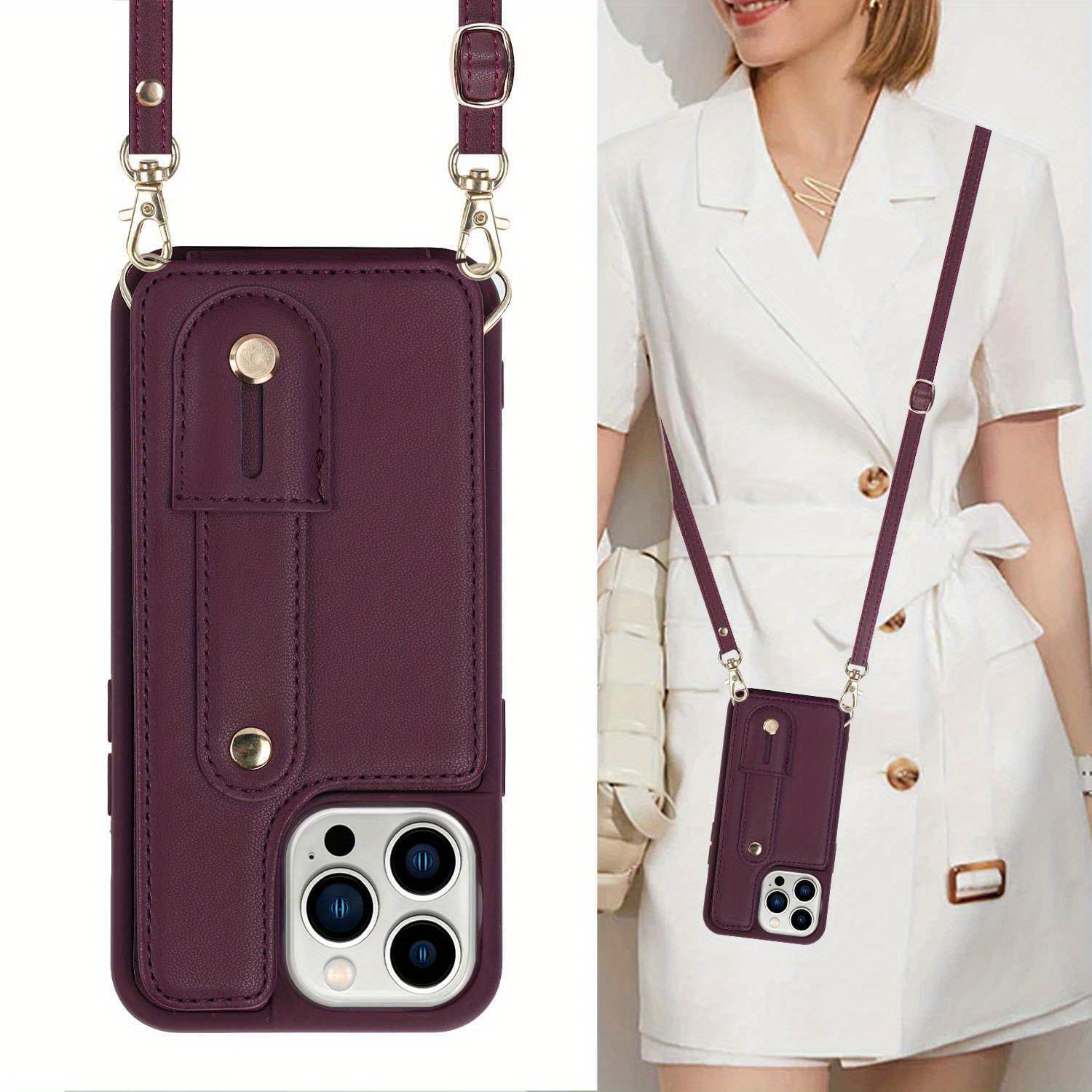 Fashion Crossbody Bag Faux Leather Phone Case Iphone 15 14 - Temu Australia