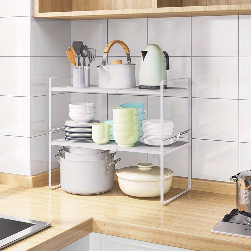 Maximize Kitchen Space Retractable Layered Rack Perfect - Temu