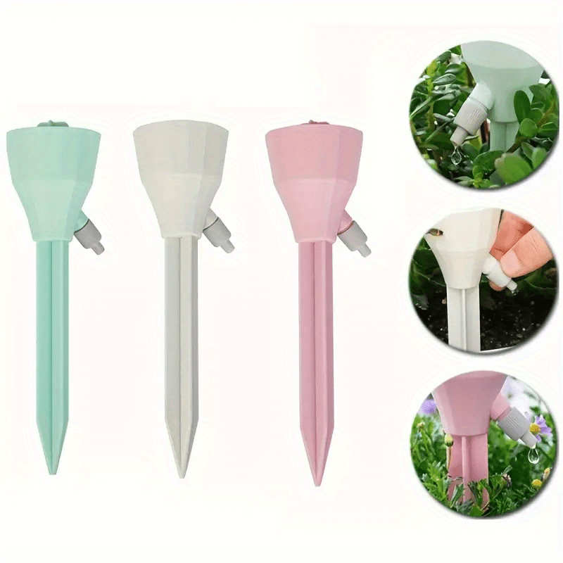 Pink Self watering Spikes Adjustable Drip Irrigation System - Temu New ...