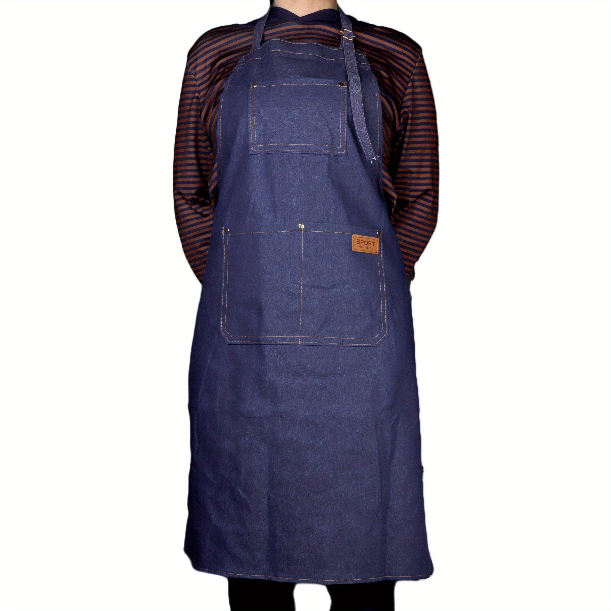 Adjustable Denim Apron Professional Barber Salon Haircut - Temu