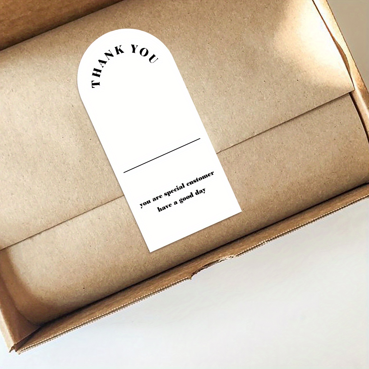 Box Seal Stickers Rectangle Gift Package Labels Thank Order - Temu Canada