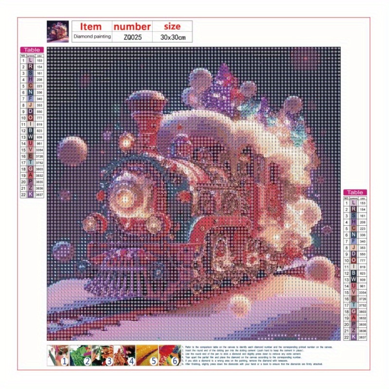 5d Diy Artificial Diamond Painting Art Kit Train Cartoon - Temu United ...