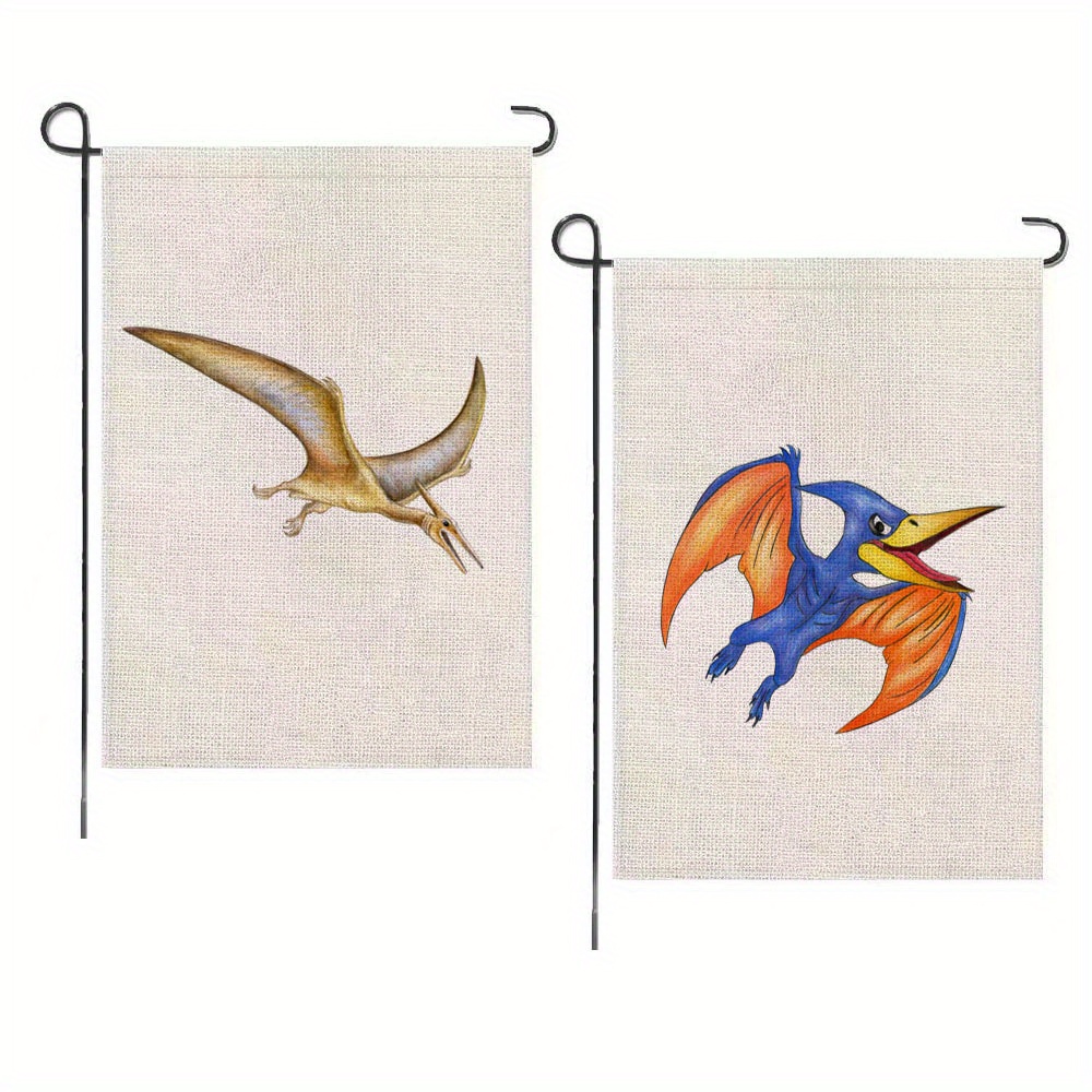 Pterosaur Garden Flag Double Side Printed Garden Flag - Temu United Kingdom