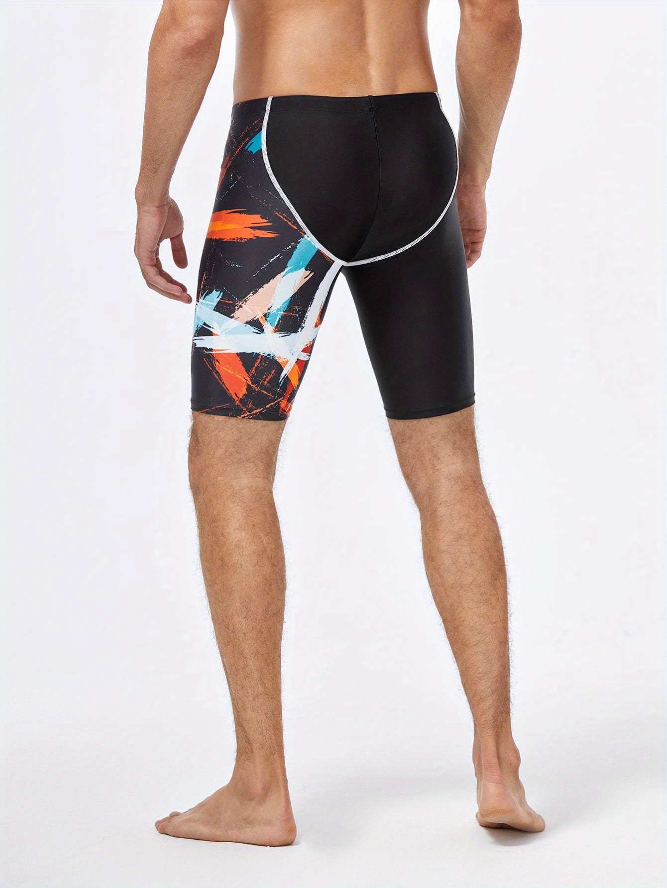 Men' Compression Swimming Trunks Quick Drying - Temu
