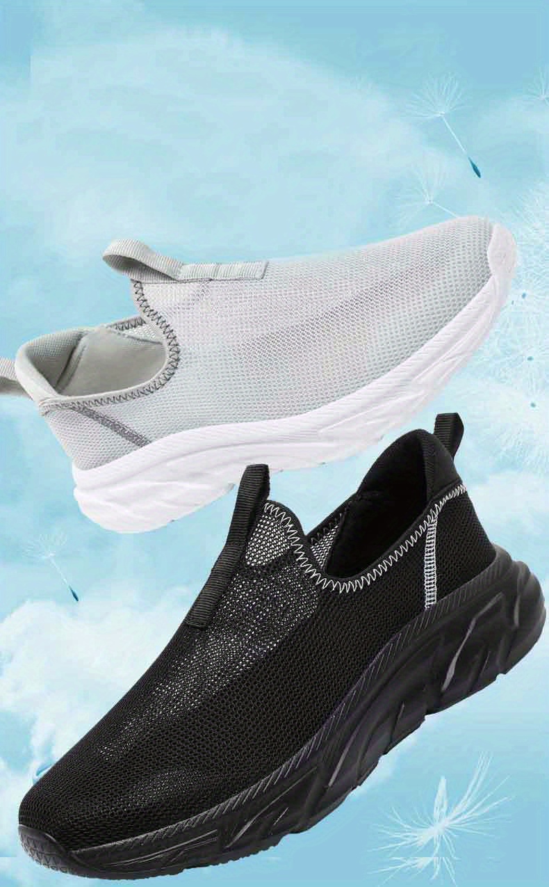 Mens Breathable Mesh Lightweight Slip On Casual Shoes For Traveling Jogging | High-quality ...