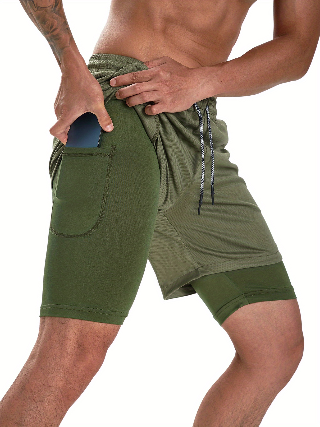 double layer mobile phone shorts 2 - Temu United Arab Emirates