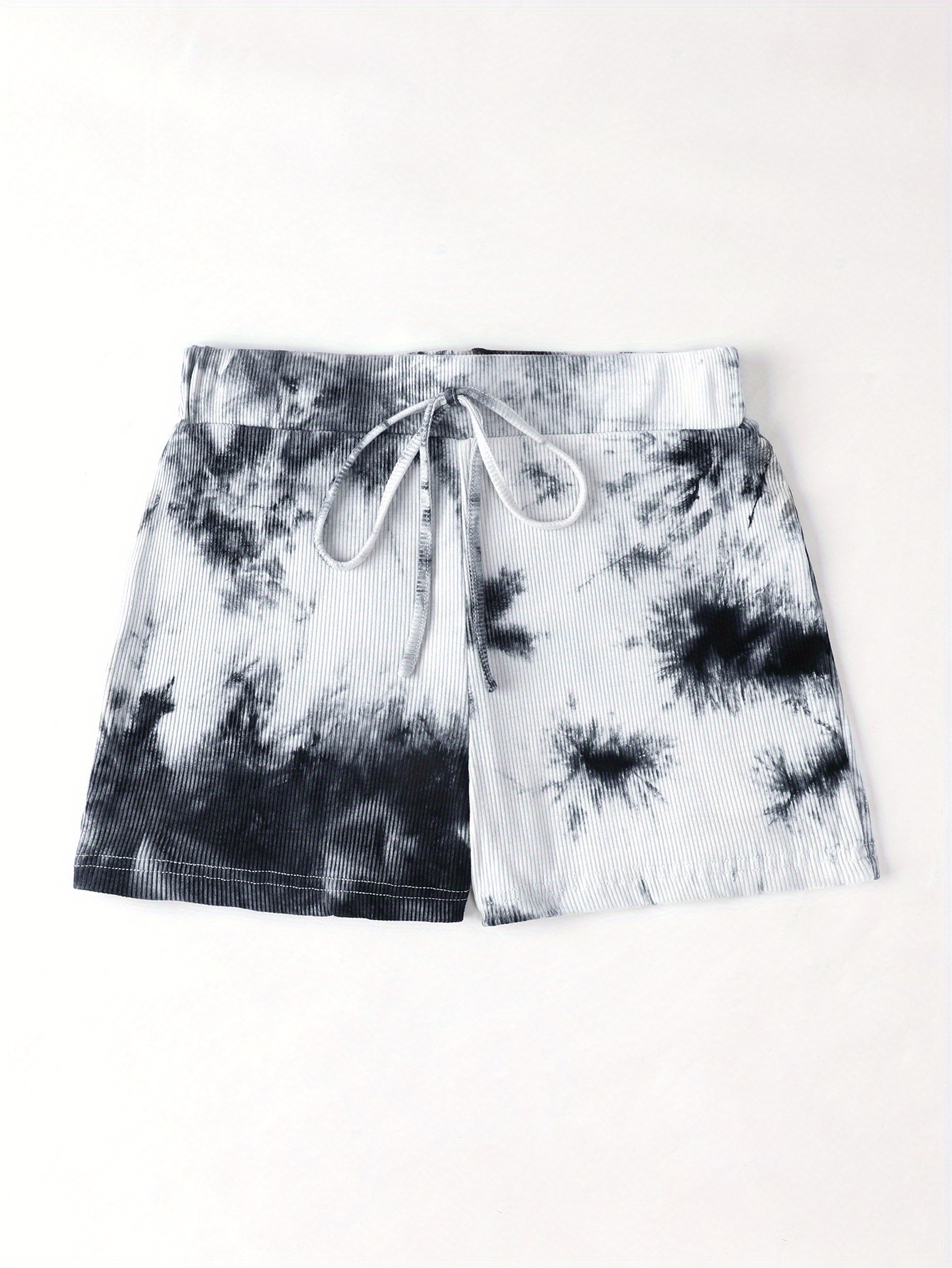 Tie Dye Drawstring Shorts, Sexy High Stretch Wide Leg Summer Shorts, Women's Clothing - Temu