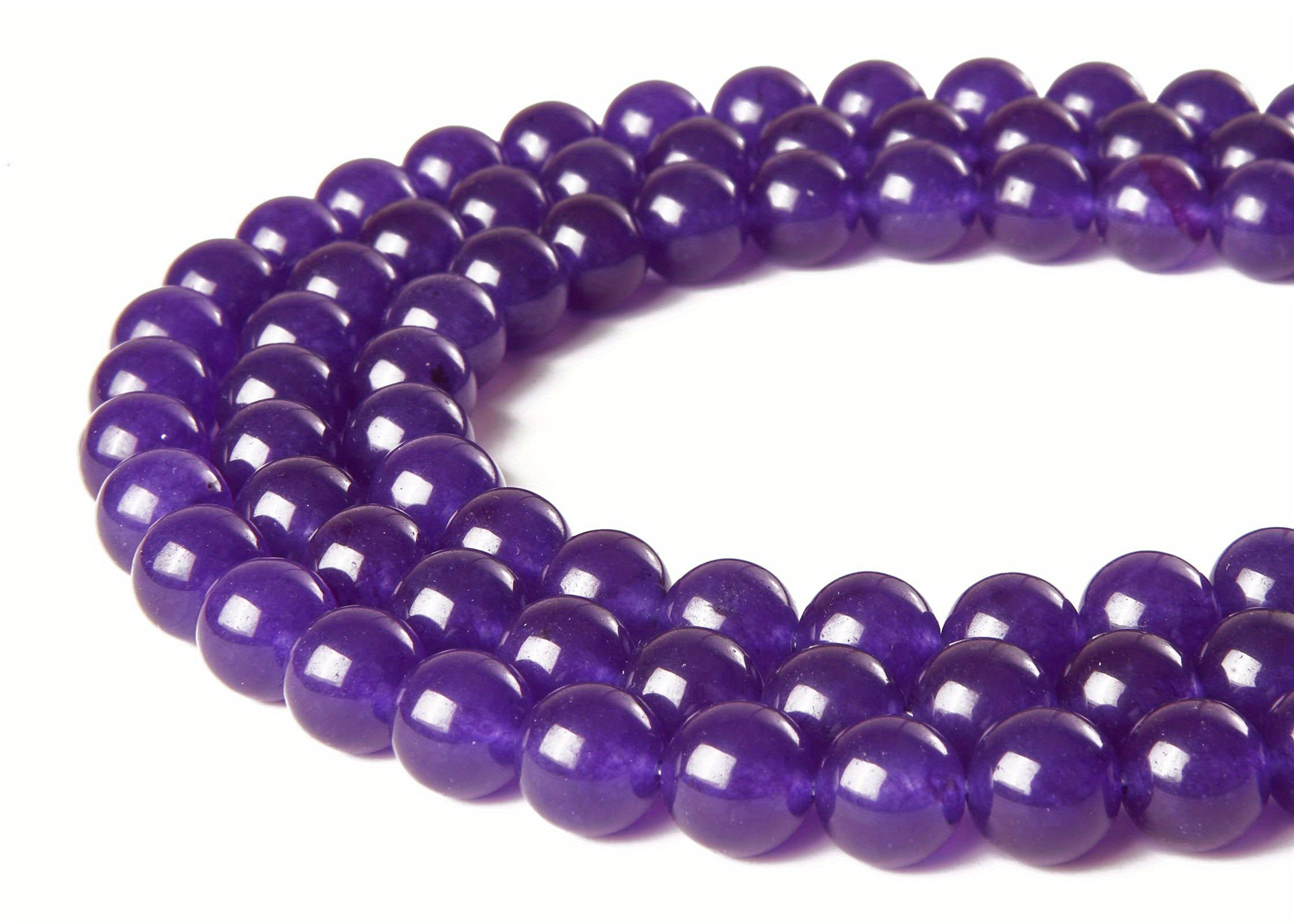 30 Stück 8mm Lila Perlen Natürliche Edelstein - Temu Switzerland