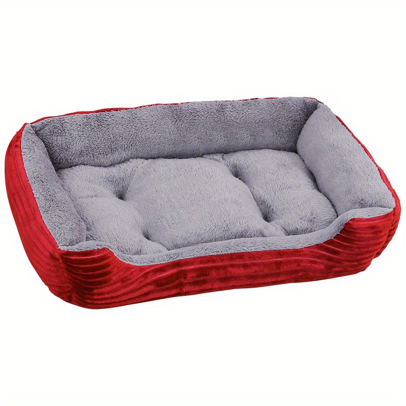 Warm Plush Cat Litter Deep Sleeping Rectangular Cat House - Temu Australia