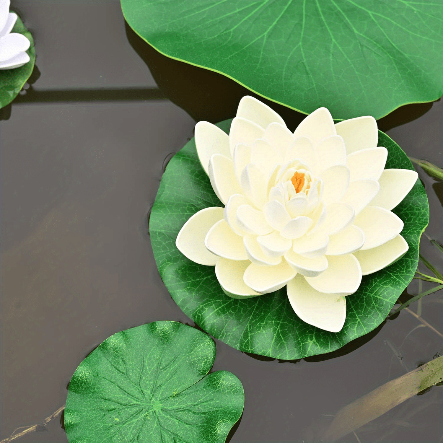 Simulation Floating Foam Lotus Water Lily Pad Decoration - Temu