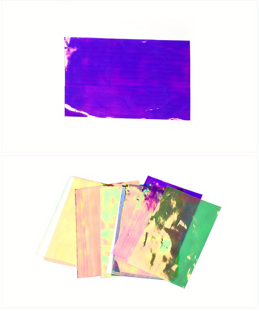 Holographic Diy Nail Art Foil Finger Decal - Temu Australia